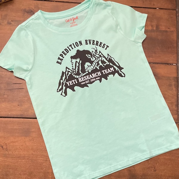 Expedition Everest Disneyworld Ride Yeti Research Team Silhouette ...