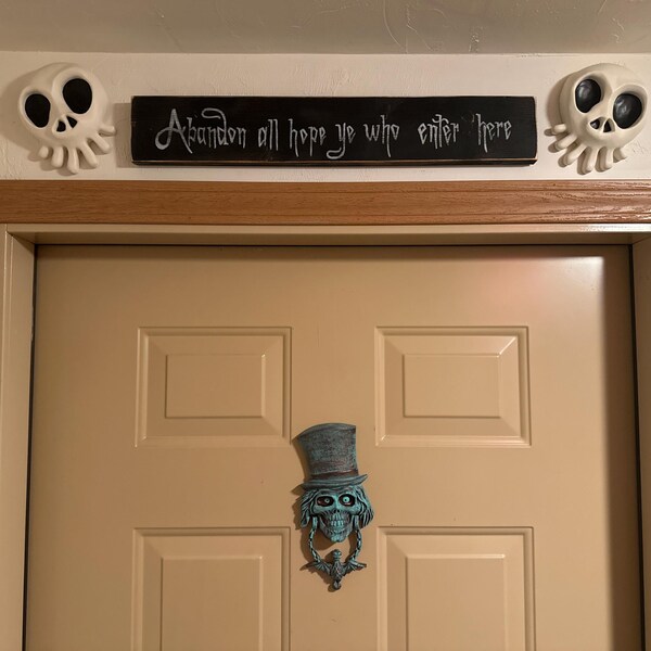 7 Halloween Arrows, Hand Painted Wood Directional Signs Destination ...