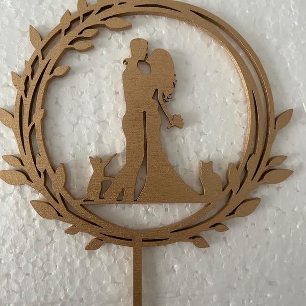 Farm Wedding Cake Topper, Cowboy Wedding Cake Topper With Cow, Ranch ...