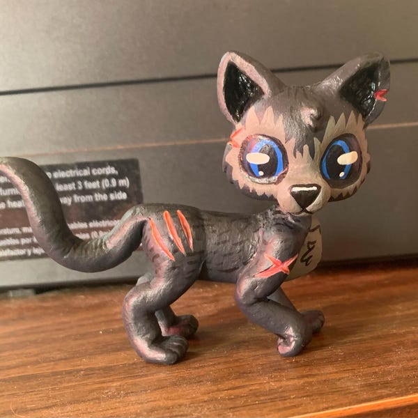 Ashpaw Warrior Cats LPS Clay Custom Apprentice Sized Bobble Head Figure ...