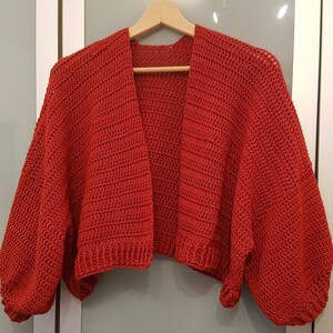 Cropped Cardi Crochet Cardigan Pattern - Etsy