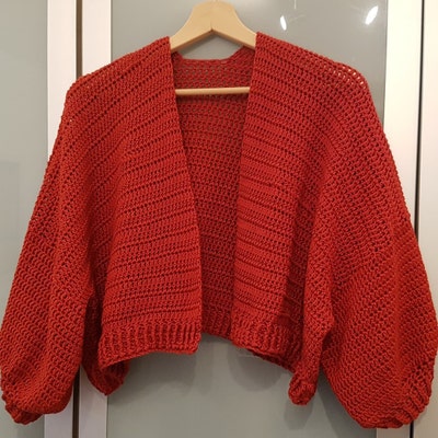 Cropped Cardi Crochet Cardigan Pattern - Etsy