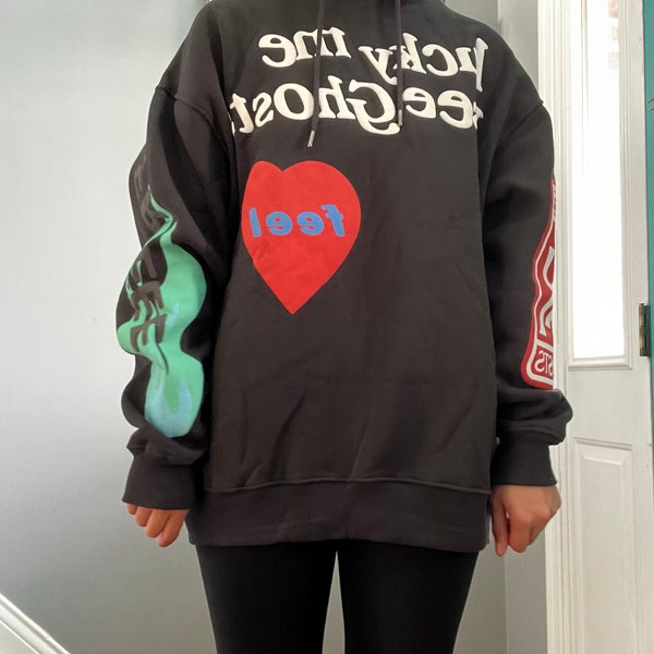 Kanye West LUCKY ME 3D Print Hoodie Unisex, I See Ghosts Hoodie, Cotton ...