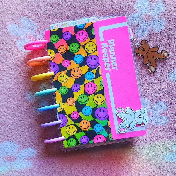 80s Inspired Cover planner Keeper Style With Flap Enclosure for Micro ...