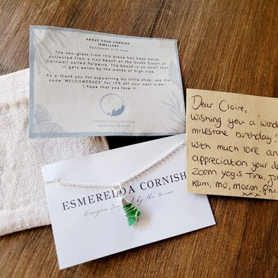 Cornish Sea Glass Sterling Silver Earrings / Handmade Jewelry From ...