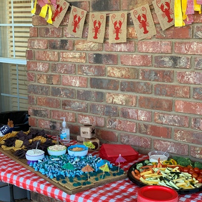 Crawfish Banner, Crawfish Boil, Crawfish Party Banner, Crawfish ...