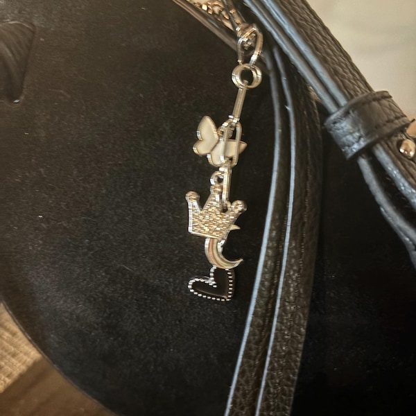 Custom Charm Keychain Purse Chain Purse Accessory Paperclip Chain Bag ...