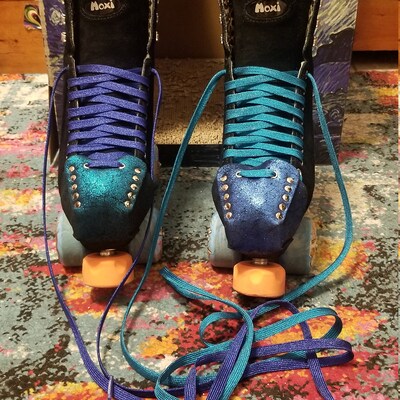 Mismatched Glitter Suede Roller Skate Toe Caps any 2 Colors / Toe ...