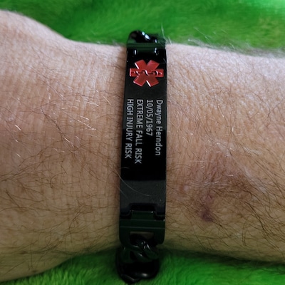 QR Code Medical Alert Bracelets for Men & Women Kids Silicone Wristband ...