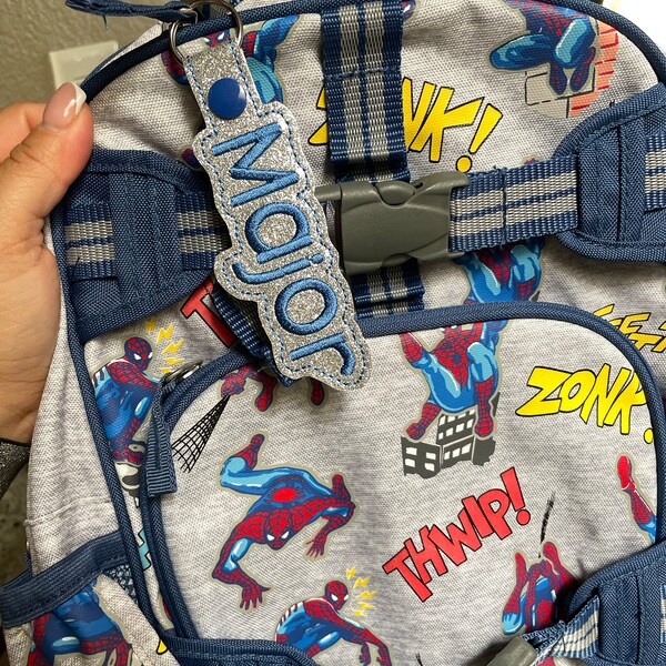 Kids Bag Tag, Kids Backpack, Custom Name Bag Tag, Sports Bag Tag, Kids ...