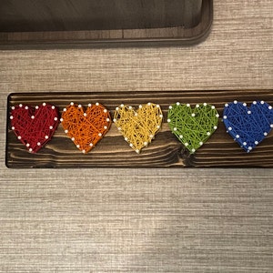 DIY Rainbow Cloud String Art Kit | Etsy