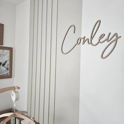 TURNS ONE Birthday Party Wooden Extra Large Sign in CALLIGRAPHY Font ...