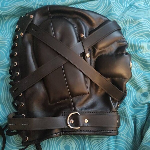 Real Cow Leather Wrist, Ankle Cuffs & Neck Set Restraint Bondage ...