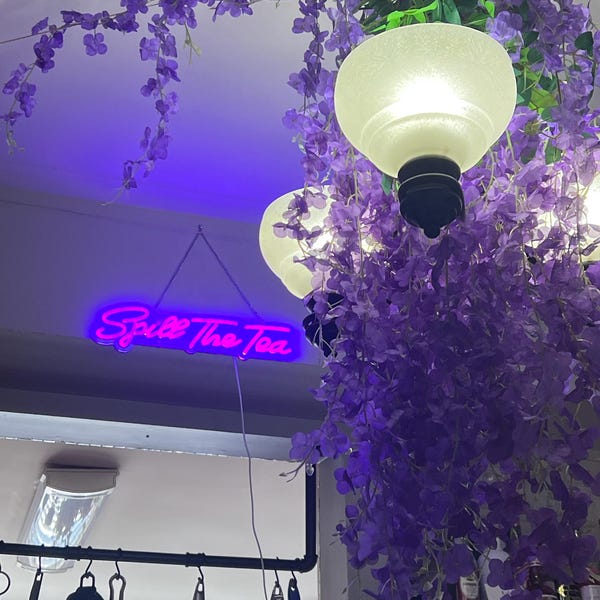 Custom Neon Sign | Spill the Tea | Neon Sign | Customized Neon Sign ...