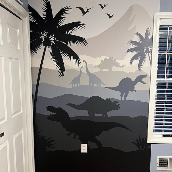 Jurassic World Wallpaper Kids Trex Wall Mural Nursery Dinosaur ...