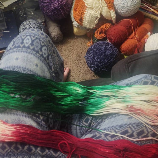 Polly Want A Cracker Hand Dyed, Fingering Sock Yarn, Superwash, Hand ...