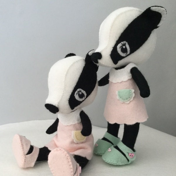 Li'l Luvs Bashful Badger Instant Download Pattern - Etsy