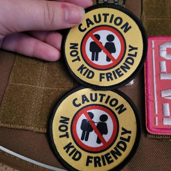 Do Not Distract Stop Sign Custom Clip-on Patch Double Sided Dog Patch ...
