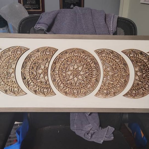 Multilayer Laser Cut Files the Sun and the Moon Designs CDR Files, SVG ...