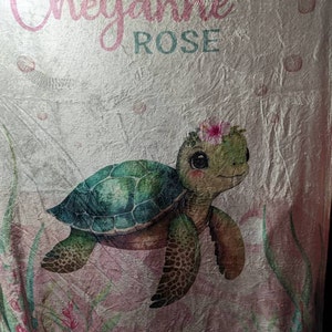 Baby Girl Sea Turtle Crib Bedding Set Girl Ocean Nursery Bedding Set ...