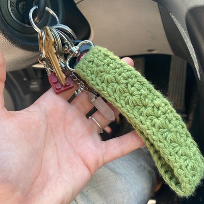 Crochet Keychain,crochet Key Fob,artsy Arthurs,wristlet Key Fob,boho ...