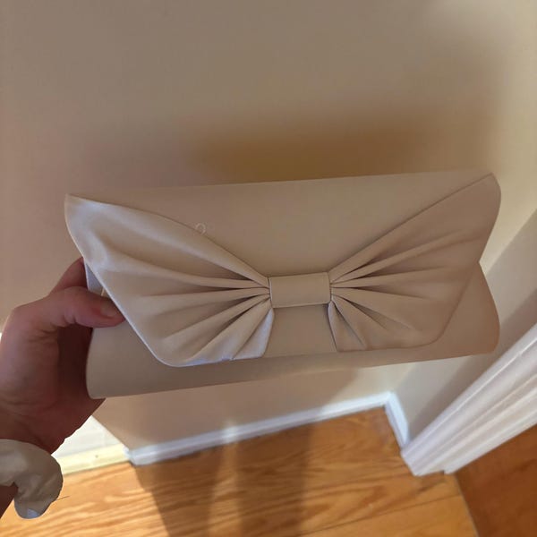 Personalized Silk Bow Tie Clutch With Photo Custom Clutch With Picture ...