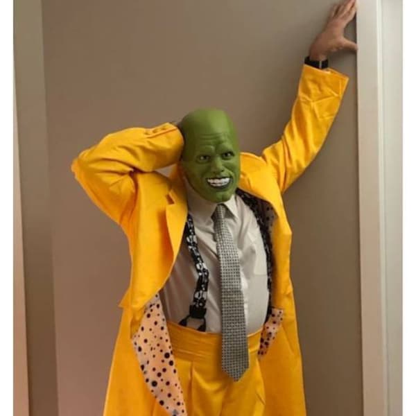 The Mask Green Latex Mask / Jim Carrey Movie - Etsy