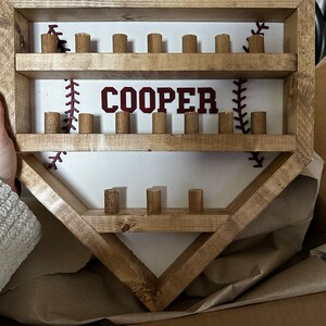 American Flag Baseball Ball & Ring Holder - Etsy