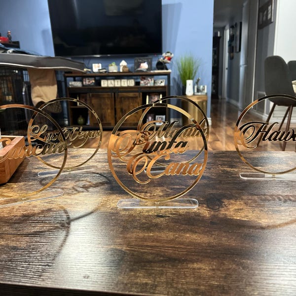 Wooden Wedding Gold Table Number - Wedding Table Decor , Rustic Country ...