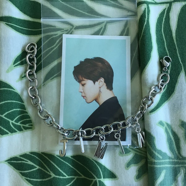 BTS Charm Bracelet - Jimin - Etsy