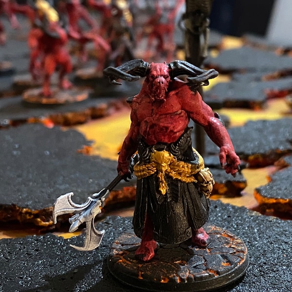 Demon Orcus Prince Premium Dnd Miniature Mini Figure Figurine | 28mm ...