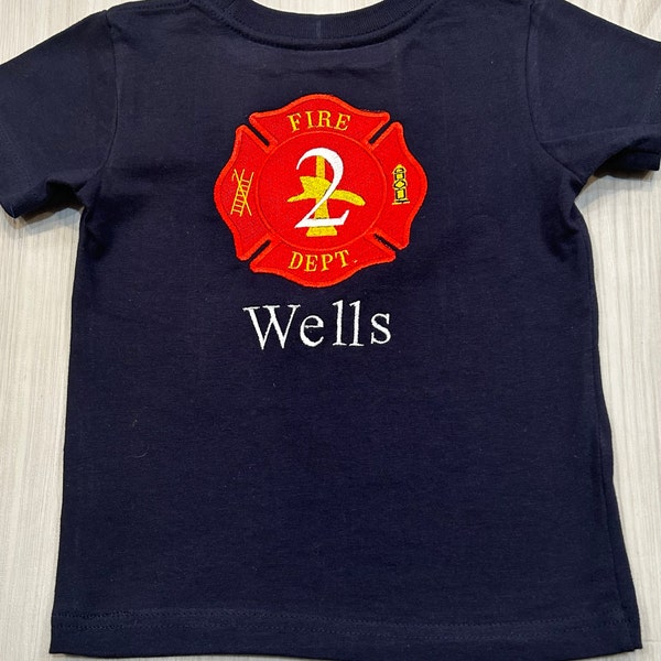 Fire Department Logo - Machine Embroidery Design - 3 Sizes, Firefighter ...