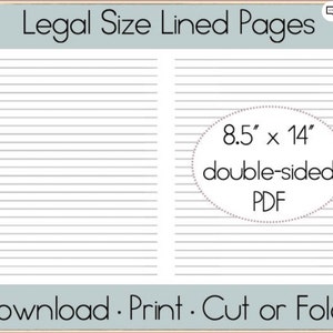 Lined Paper Digital Bundle Lined Paper Printable Lined Pages Download ...