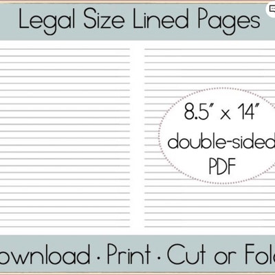 Lined Paper Digital Bundle Lined Paper Printable Lined Pages Download ...