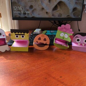 Halloween Clothespin Puppets Printable Templates - Etsy