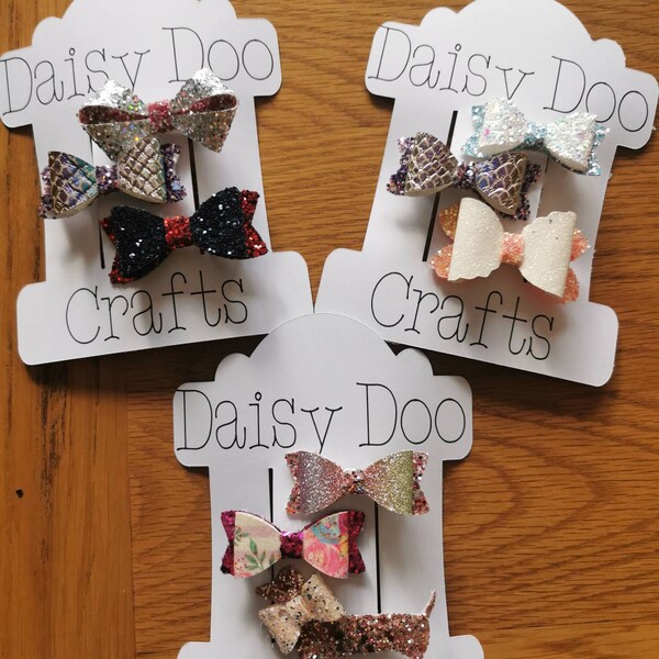 Bow Card SVG, Bow Display Card, Hair Clip Card DXF, Bow Card Template ...