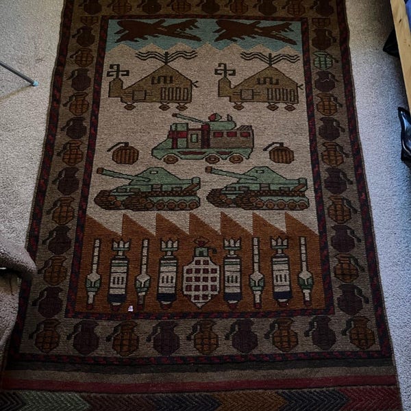 5x7 Natural Tree of Life Rug - Tree Rug - Birds Rug - Woolen Rug ...