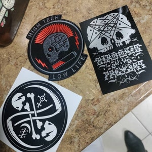 High Tech Low Life Patch - Etsy