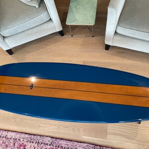 Surfboard Desk Stain and Stripes - Etsy