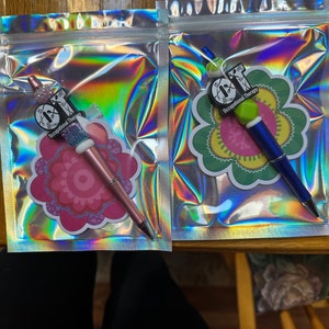 Axolotl // Beaded Ink Pen // Many Options // Pen Gift Set // Key Chain ...