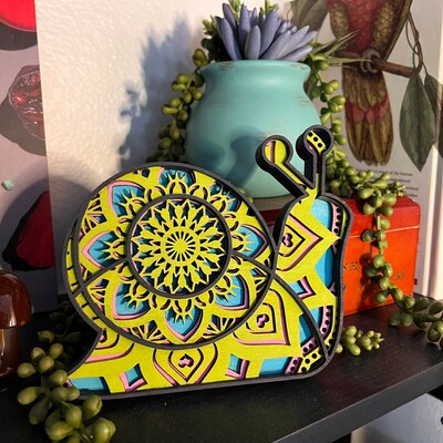 Layered Alphabet SVG A to Z Complete 3D Letters Multilayered Mandala ...