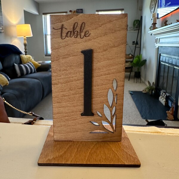 Wedding Table Numbers, Rustic Wedding Decor, Custom Wedding Table ...