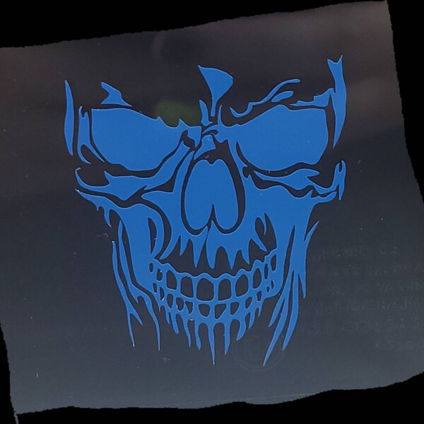 Skull Vinyl Decal, Skull Decal, Skull Sticker, Skull Car Window Decal ...