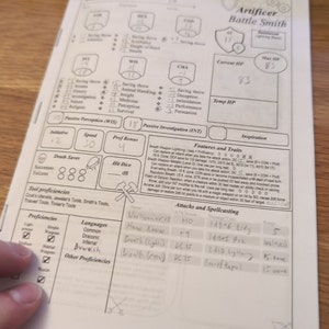 Dnd Bard Immersive Spell Book With Spell Slot Trackers Dungeons and ...