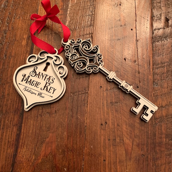 Santa’s Magic Key Custom Personalized Santa’s Magic Key Laser Cut Santa ...