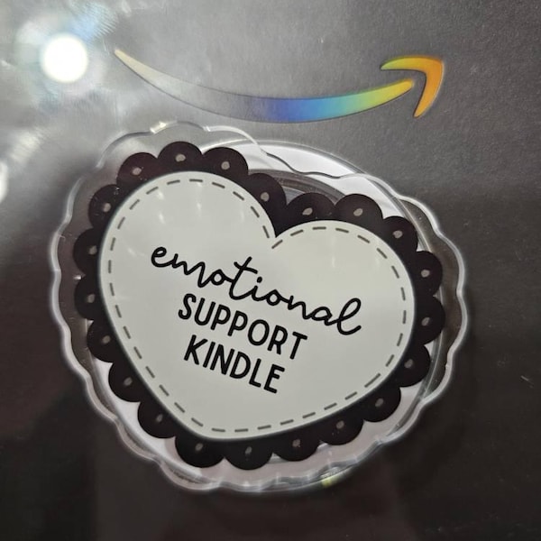 Emotional Support Magsafe Kindle Grip | Coquette Heart | Kindle Holder ...