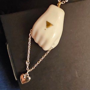 Handmade Ceramic Moth Sweater Chain Pendant, Hand Painted Sweater Chain ...