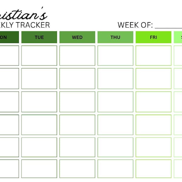 Editable Weekly Assignment Tracker: Homeschool & Teacher Planner (PDF ...