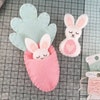 FELT BUNNY PDF Pattern 'bitty Bunnies' Easter Pattern Mini Rabbit With ...