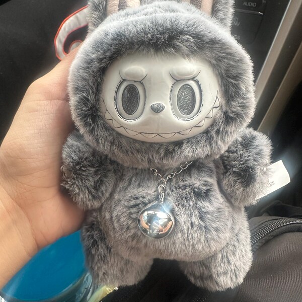 Cow Cat Labubu Original Handmade Black and White Cat Zimomo Plush ...